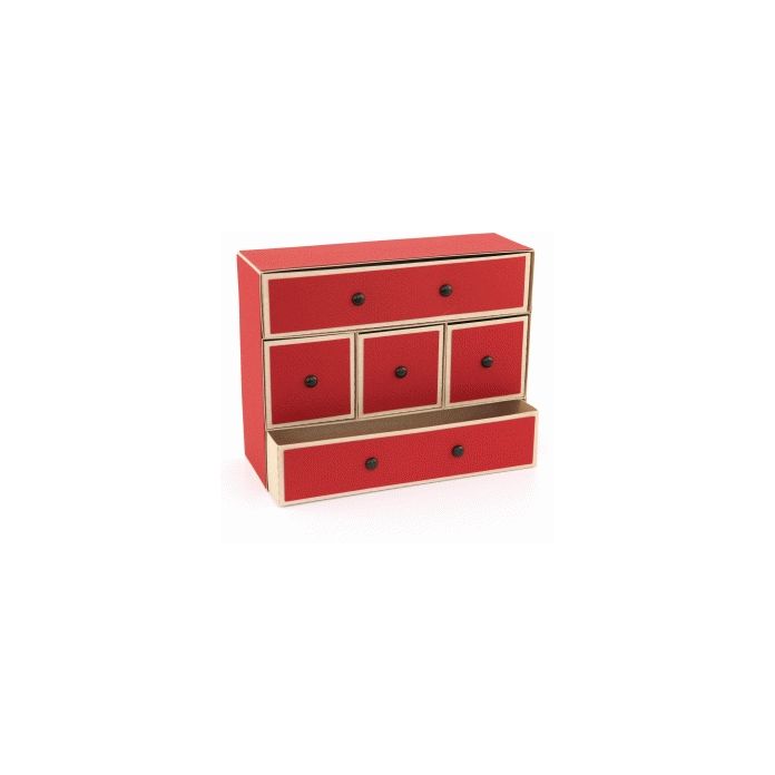 3d lori whitlock 5 drawer organizer box