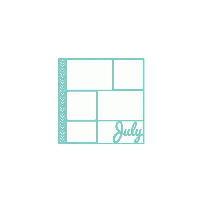 july scrapbook page / template / layout
