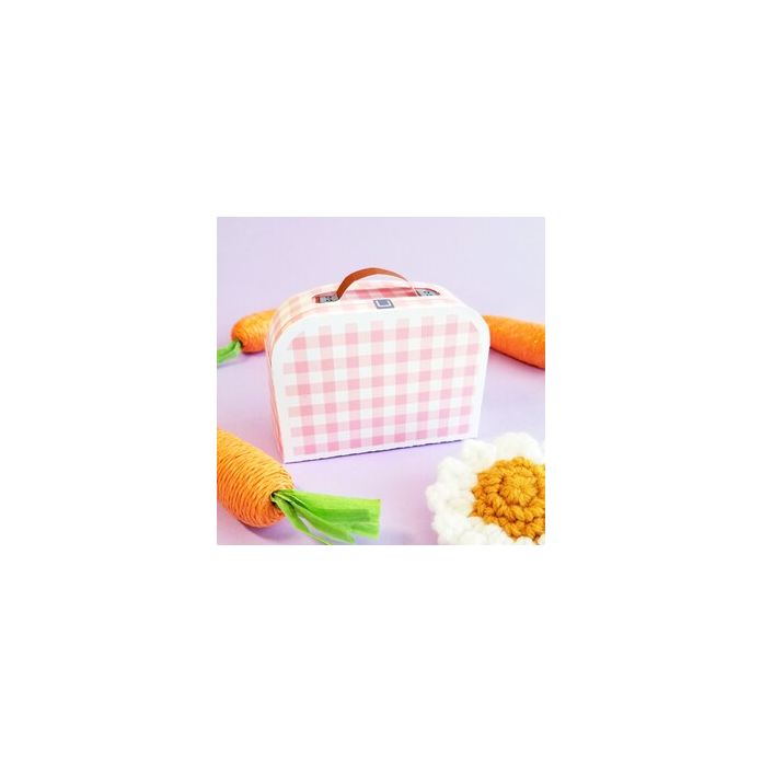 Pink Gingham Mini 3D Lunchbox