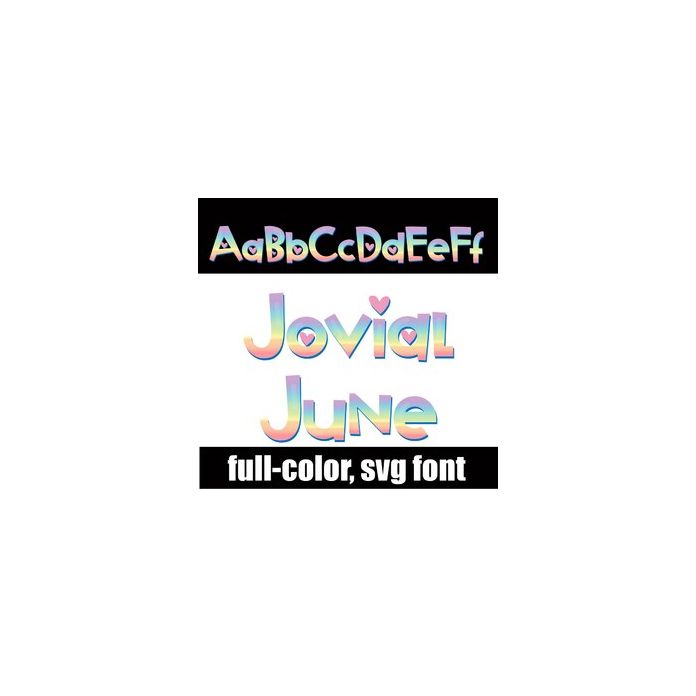 Jovial June Color Font