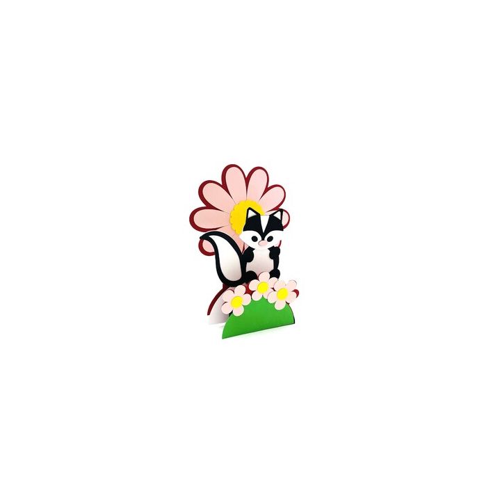 Skunk Daisy Pop Up Stand Card