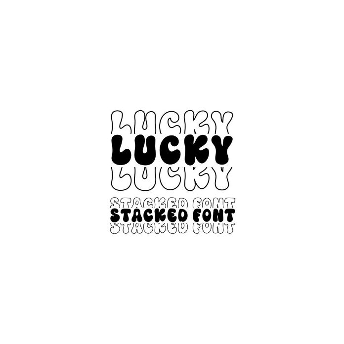 BFC Lucky Stacked Retro Decorative Font