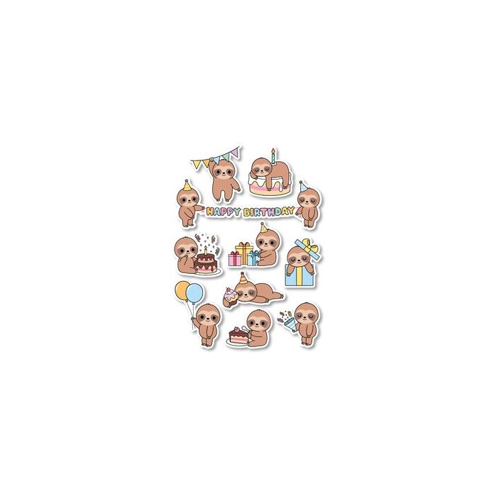 Birthday Sloths Planner Stickers