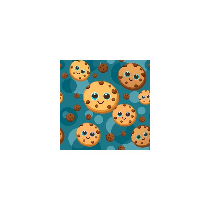 Chocolate Chip Cookies Seamless Pattern