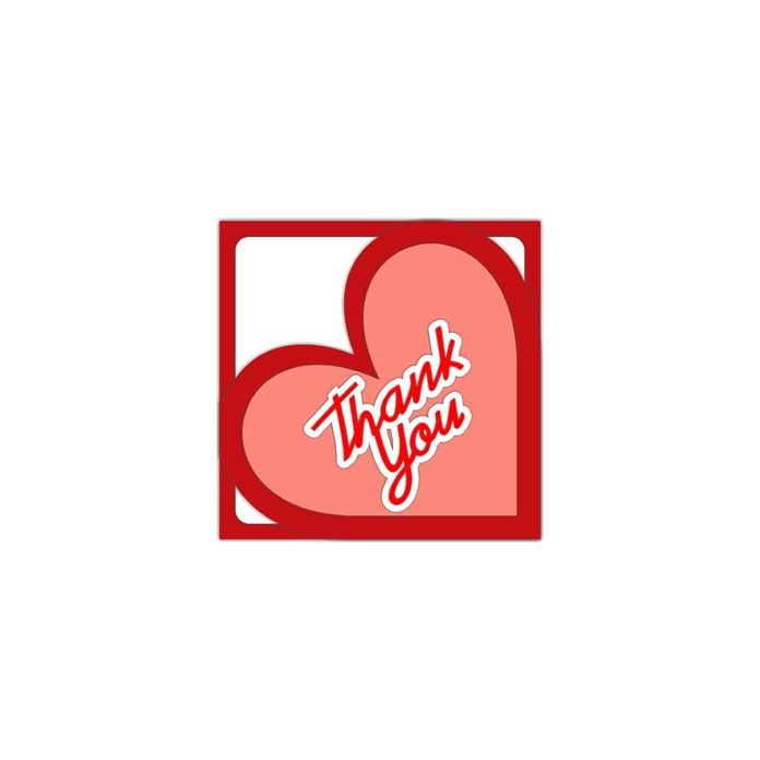 thank you heart card