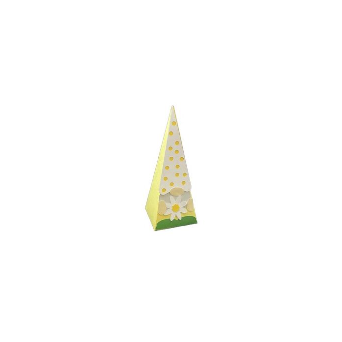 Garden Gnome with Daisy Pyramid Box