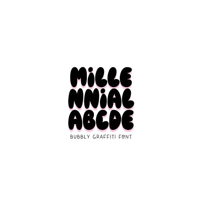 BFC Millennial Solid Bubble Retro y2k Font