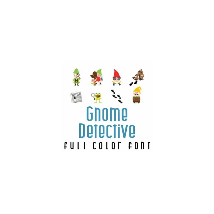 Gnome Detective Full Color Font