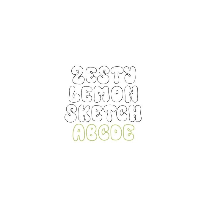 BFC Zesty Lemon Bubble Retro Sketch Font|439244