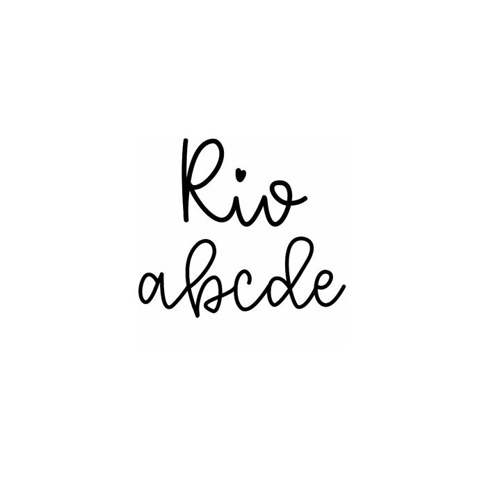 rio handwriting script font