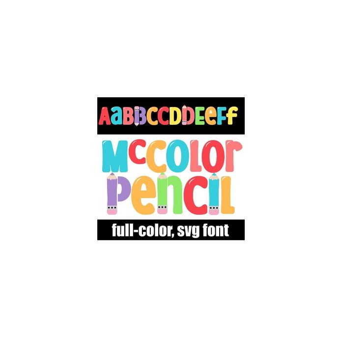 McColor Pencil Color Font