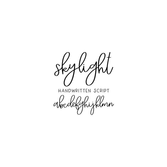 BFC Skylight Delicate Brush Script Cursive Font