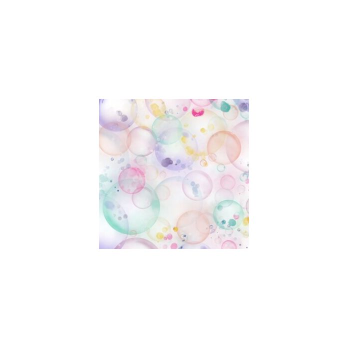 Watercolor Rainbow Bubbles Background Pattern
