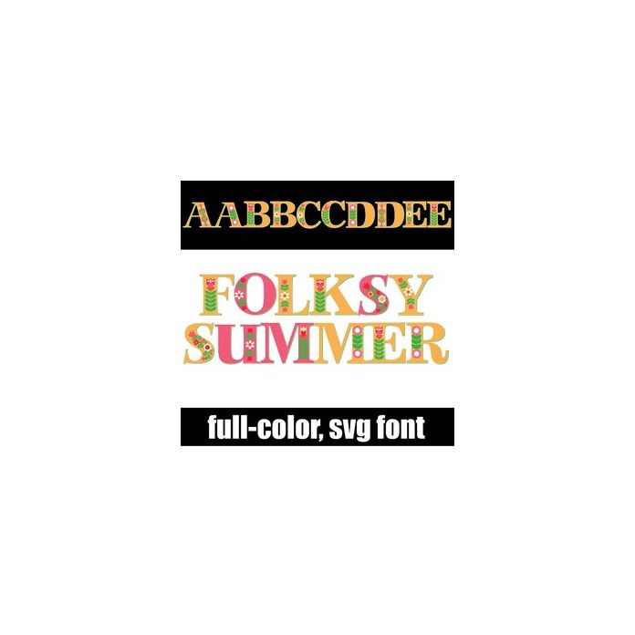 Folksy Summer Color Font