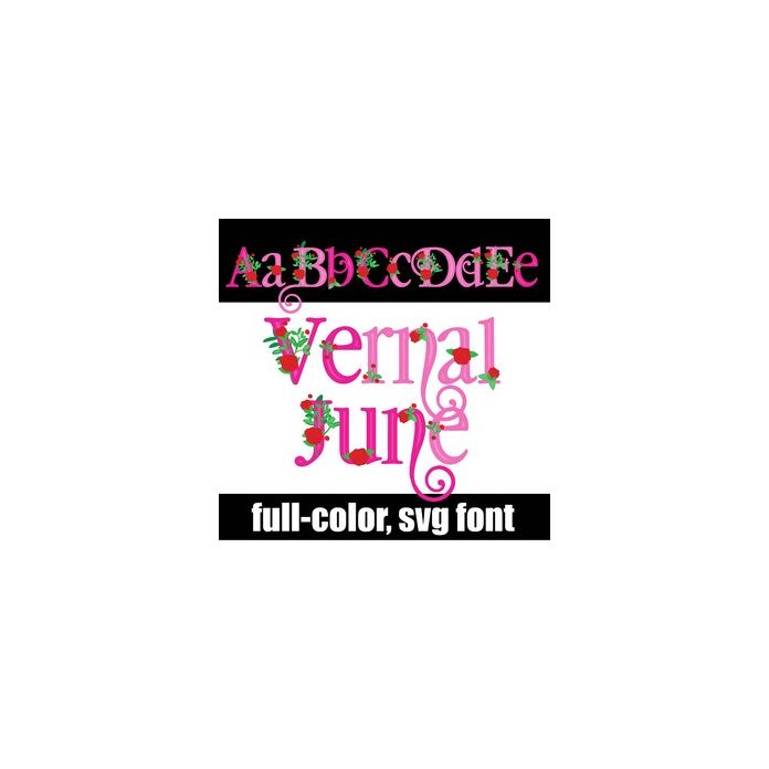 Vernal June Color Font