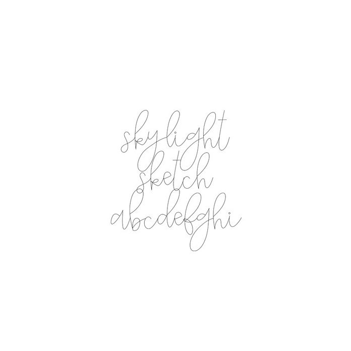 BFC Skylight Sketch Elegant Monoline Cursive Sketch Font