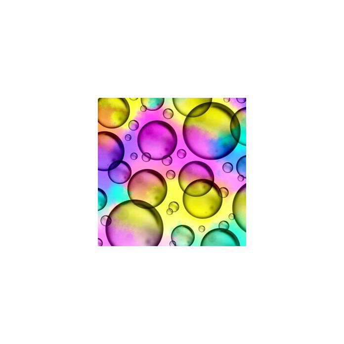 Dark Neon Rainbow Ombre Bubbles Background Pattern