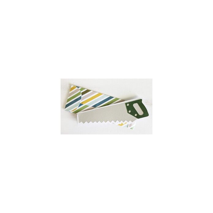 hand saw card and envelope