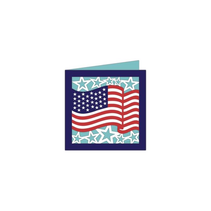 usa flag card