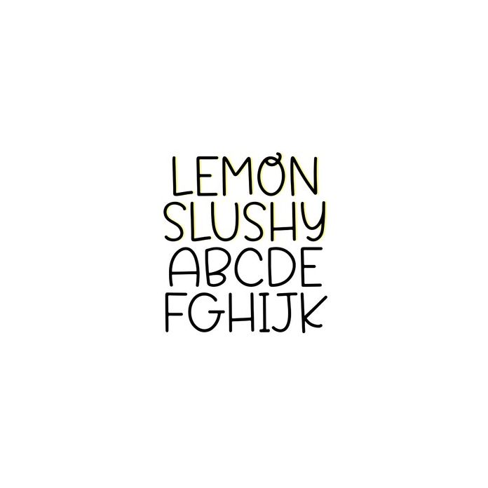 BFC Lemon Slushie Cute Handwriting Font