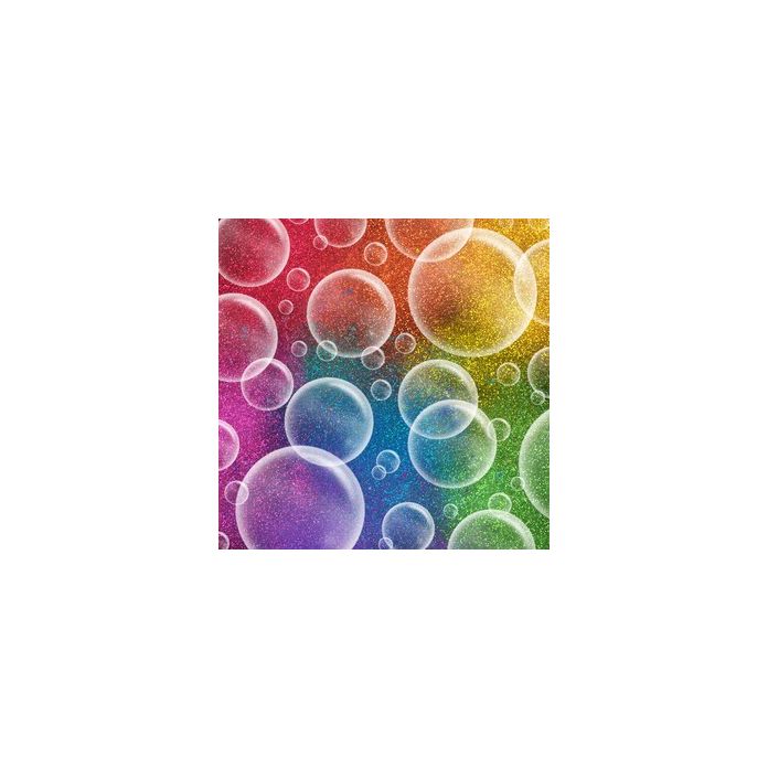 Rainbow Glitter Bubbles Background Pattern