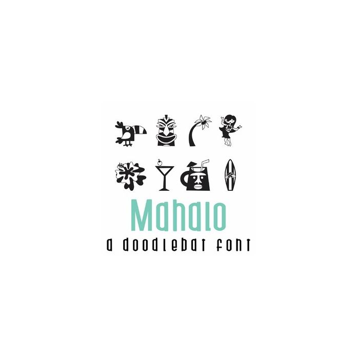 Mahalo Doodlebat Font