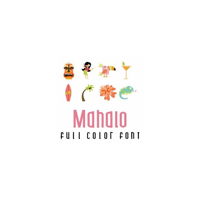Mahalo Full Color Font