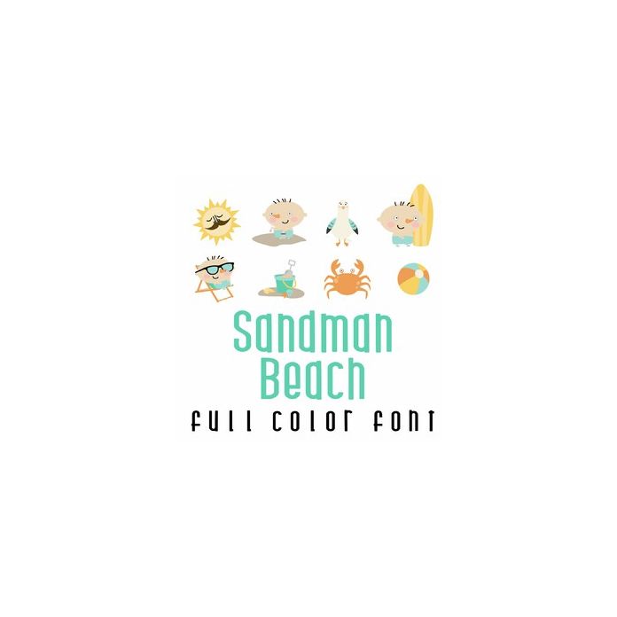 Sandman Beach Full Color Font
