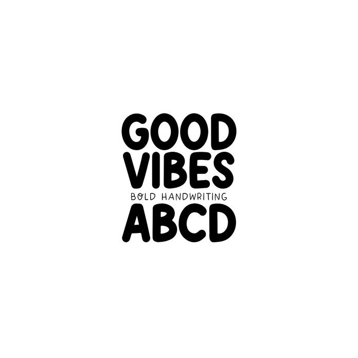 BFC Good Vibes Bold Marker Handwriting Goodnotes Font