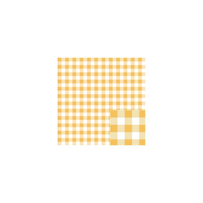 Sunshine Yellow Buffalo Check Plaid Printable Pattern Background