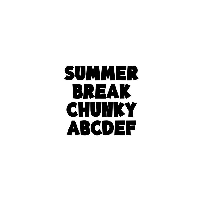BFC Summer Break Chunky Version Bold Thick Block Font