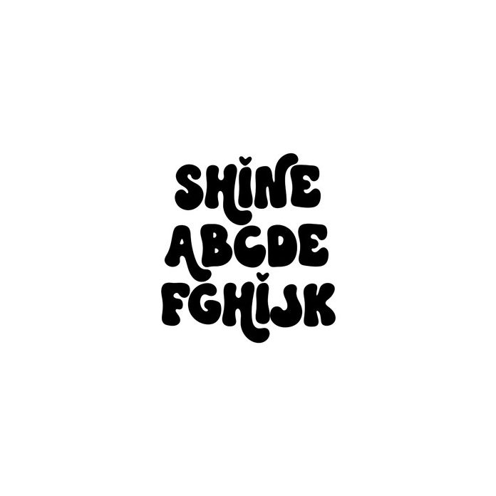BFC Shine Cute Bold Bubbly Retro Font