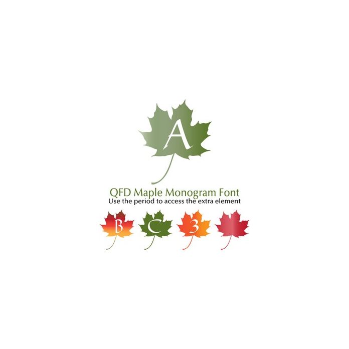 QFD Maple Monogram Font