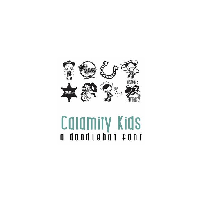 Calamity Kids Doodlebat Font