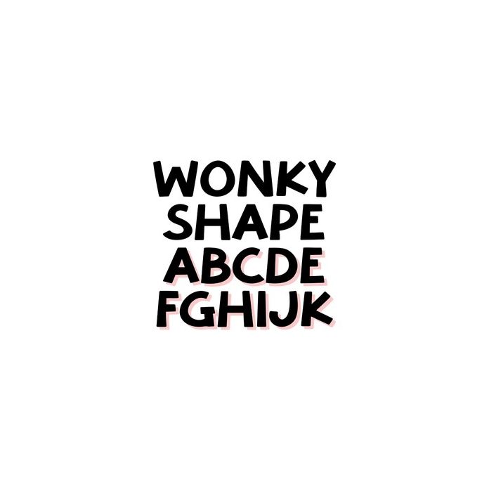 BFC Wonky Shape Kids Playful Block Font