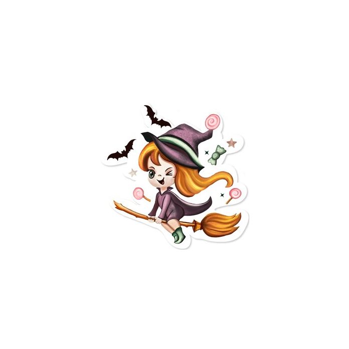 Cute Flying Witch Sticker