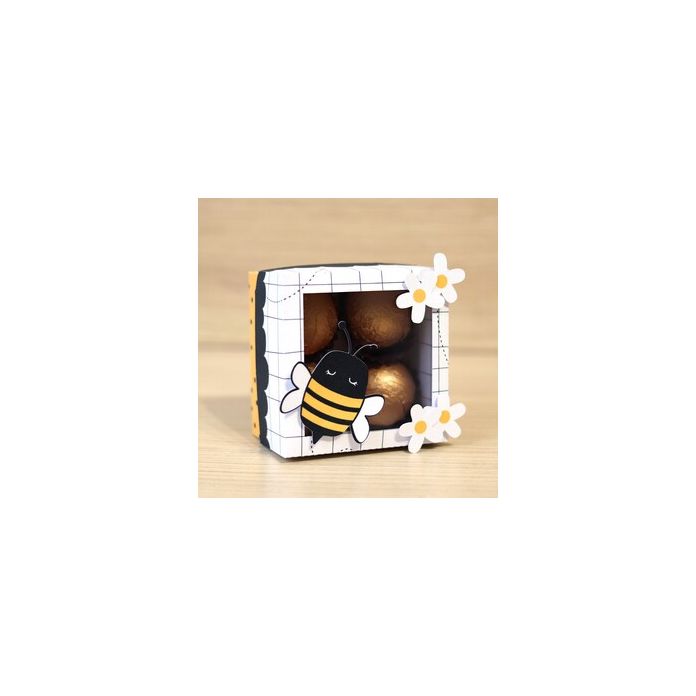 Bee square candy box