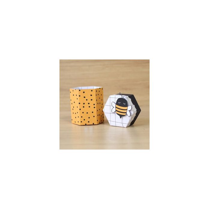 Bee Hexagonal Box Small