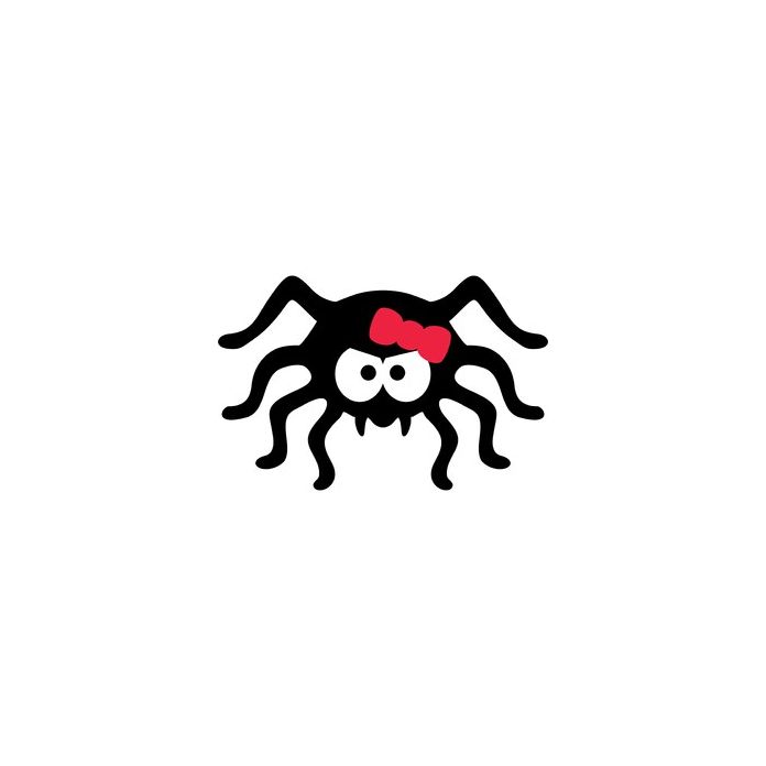 halloween spider with bow