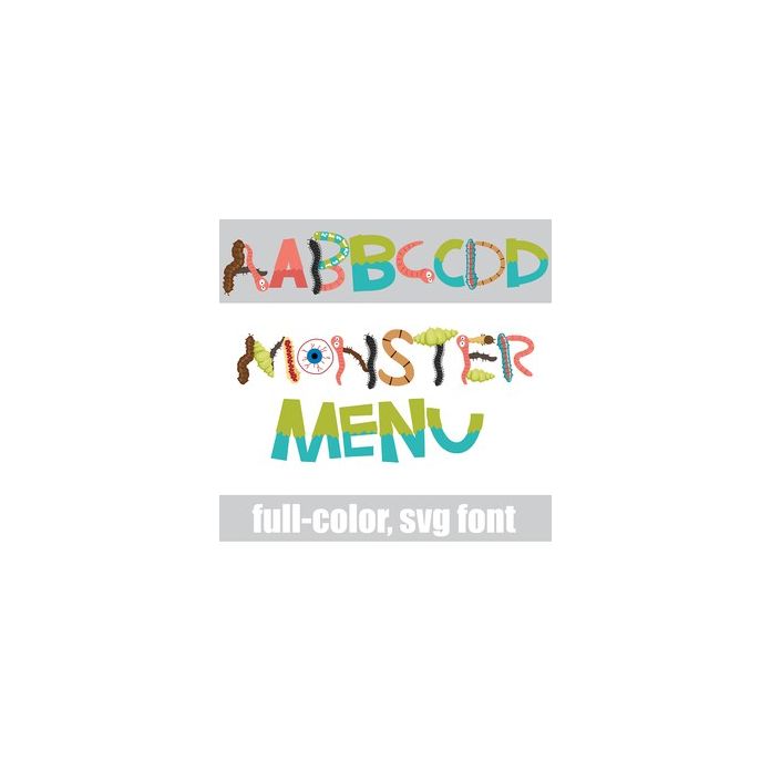 Monster Menu Color Font
