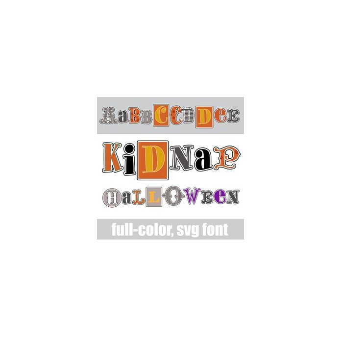 Kidnap Halloween Color Font