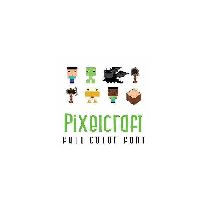 Pixelcraft Full Color Font
