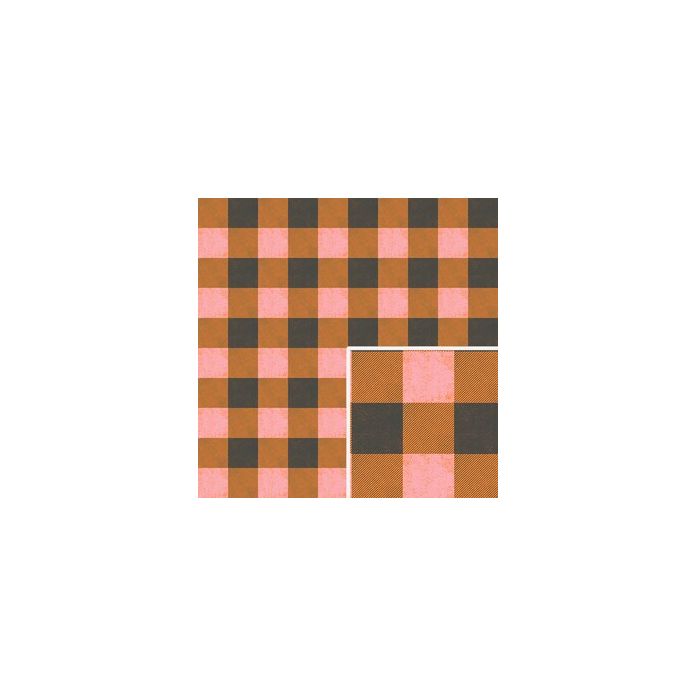 Pink & Orange Plaid Pattern