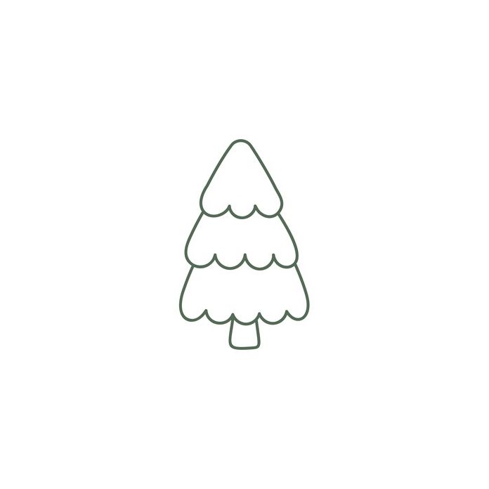 fir tree outline