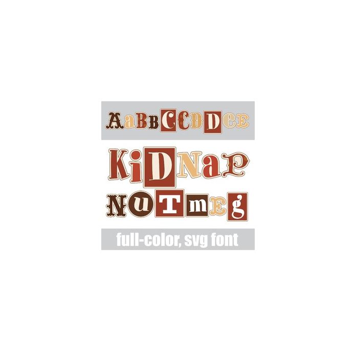 Kidnap Nutmeg Color Font