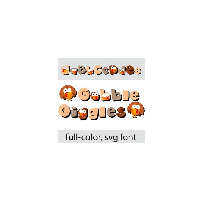 Gobble Giggles Color Font