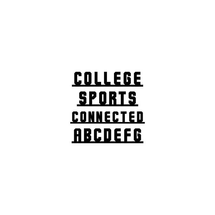 BFC College Sports Connected Sporty Connected Football Font