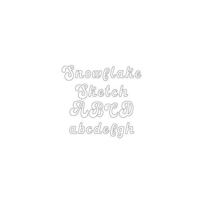 BFC Snowflake Sketch Sans Bold Cursive Sketch Pen Block Font