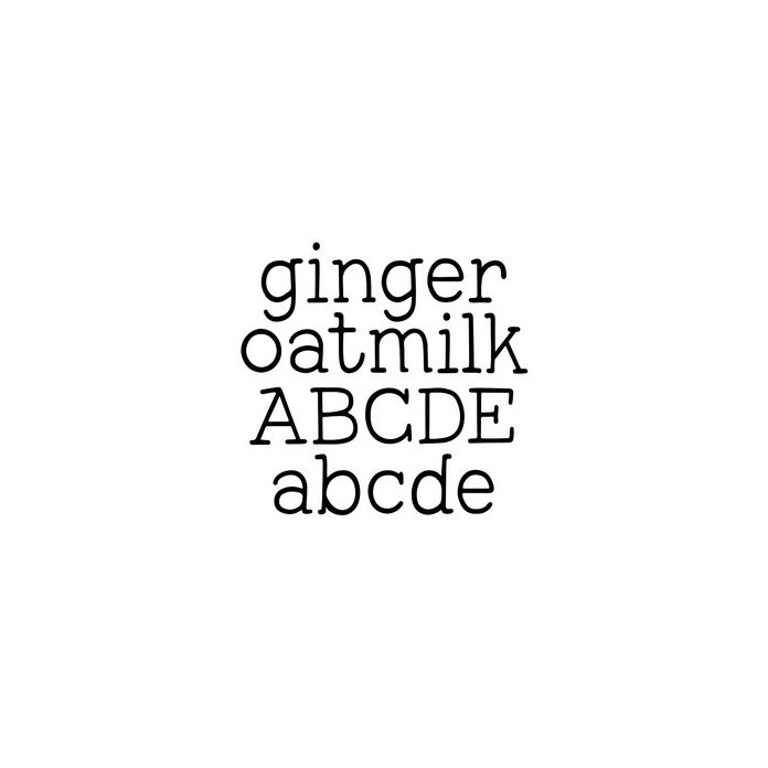 BFC Ginger Oatmilk Handwritten Typewriter Font For Planning