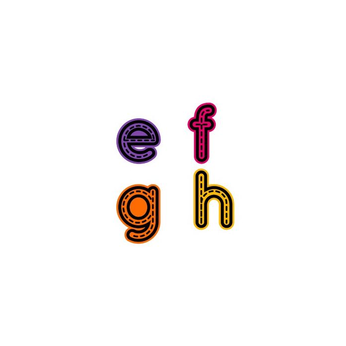 Tracing Alphabet Lowercase Letters Activity - e-h